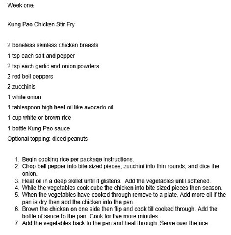 Rotating Semi-homemade Meal Plans- 4 Weeks of Menus and Grocery Lists ...