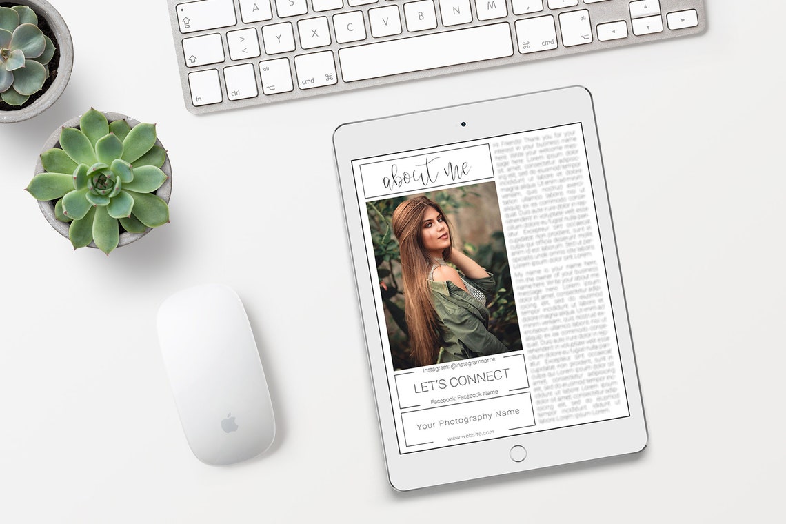 About Me Page Template About Me Template About Me Page Meet the ...