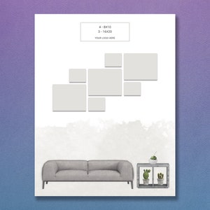 Wall Display Templates | Gallery Style Guide | Photography Wall Display ...