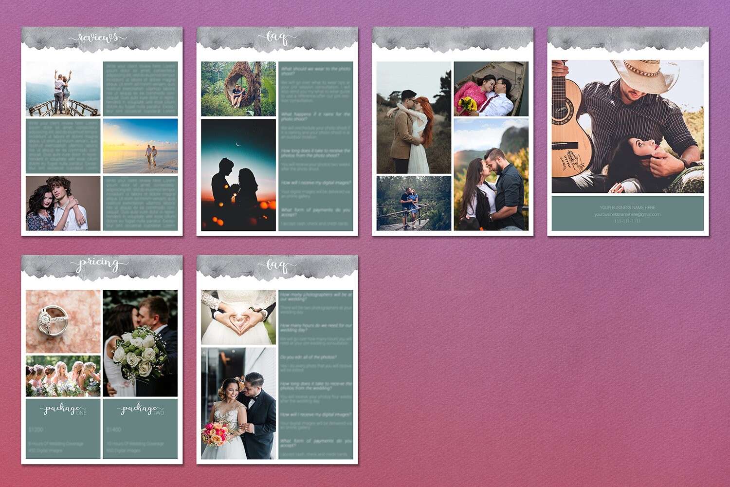 Welcome Magazine Template Welcome Guide Template Photography Magazine ...