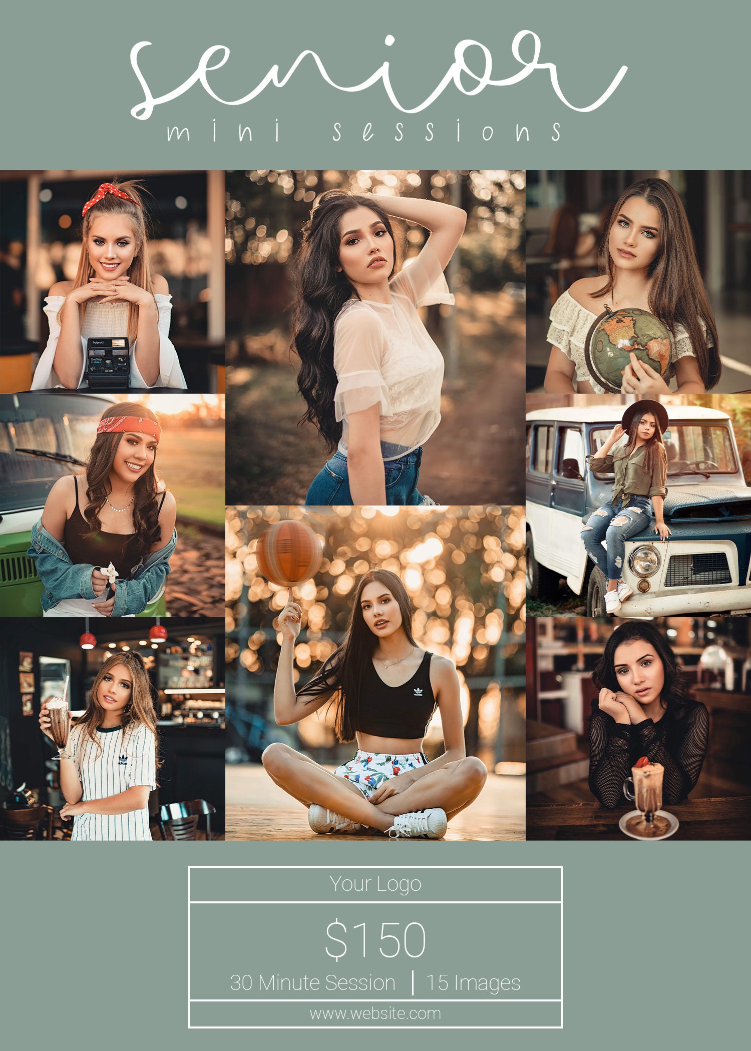 Senior Template | Senior Mini Session Template | Senior Marketing ...