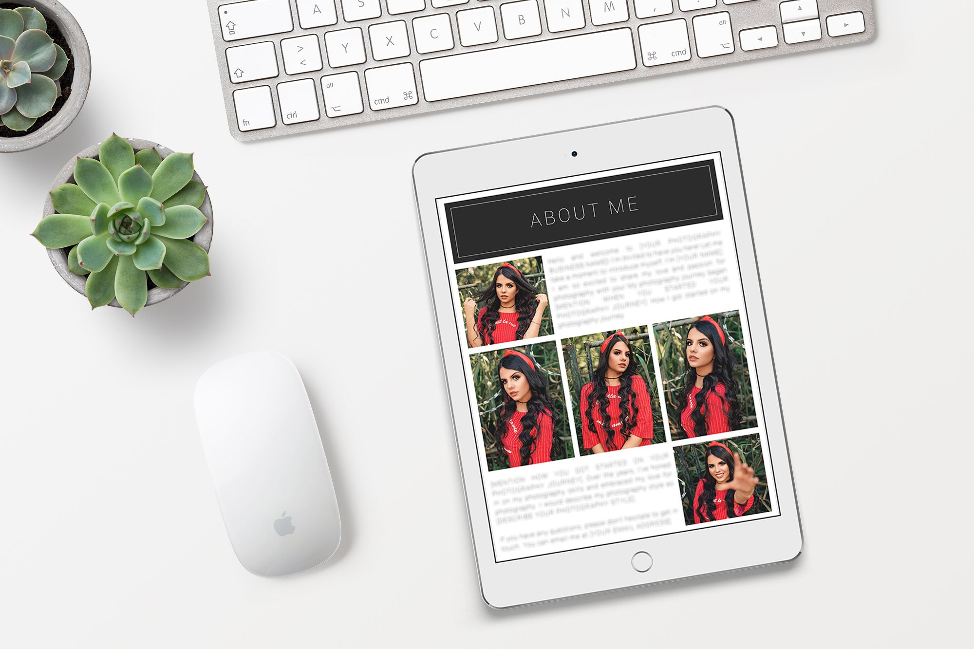 About Me Page Template About Me Template About Me Page Meet the ...