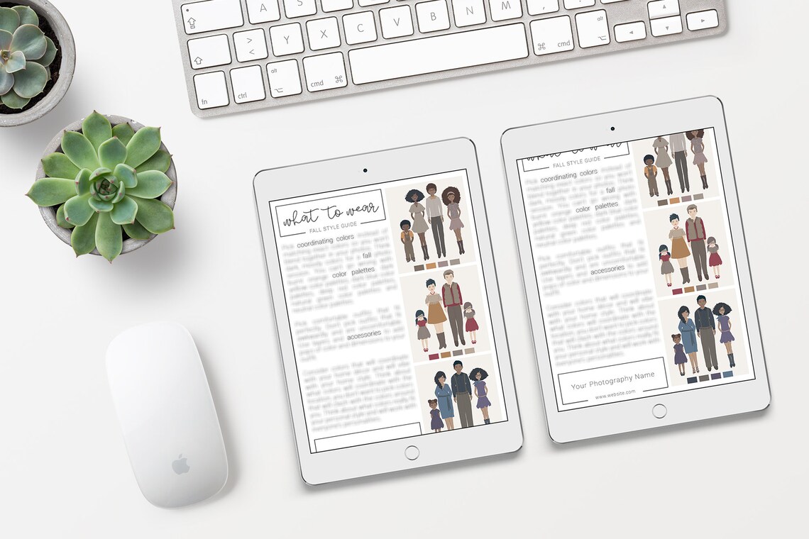 What to Wear Card Template Fall Style Guide Card Template | Etsy