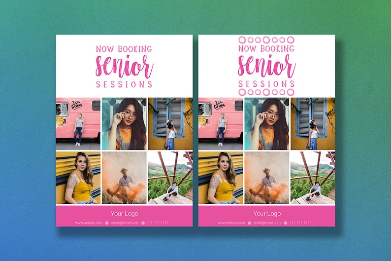 Photoshop Template | Senior Session Template | Senior Template ...