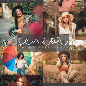 Photoshop Template | Senior Mini Session Template | Senior Template ...