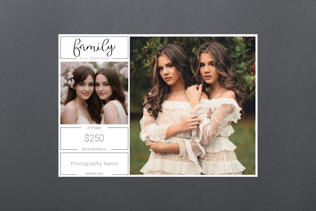 Family Template | Family Mini Session Template | Family Photo Template ...