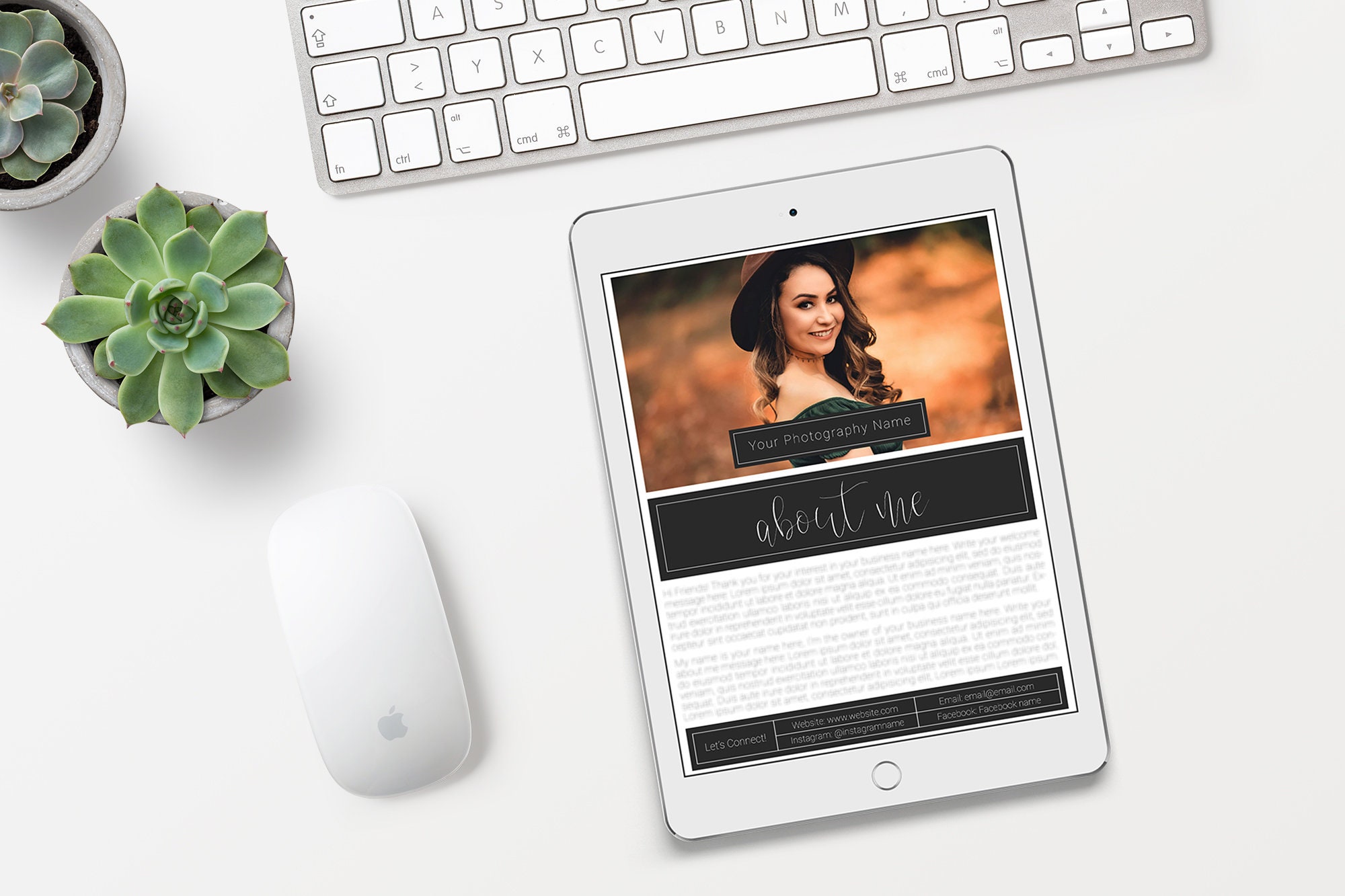 About Me Page Template | About Me Template | About Me Page | Meet the ...