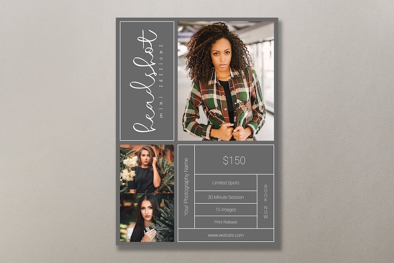 Headshot Photo Template Headshot Template Photoshop Template Headshot ...