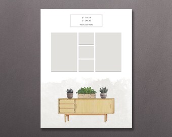 Wall Display Templates Gallery Style Guide Photography | Etsy