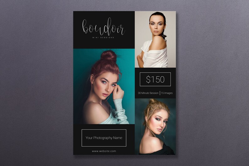 Boudoir Template | Boudoir Mini Session Template | Boudoir Session ...