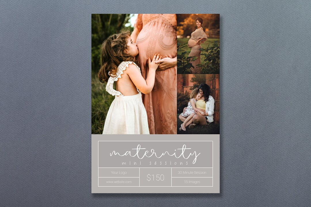Maternity Template | Photoshop Template | Maternity Mini Session ...