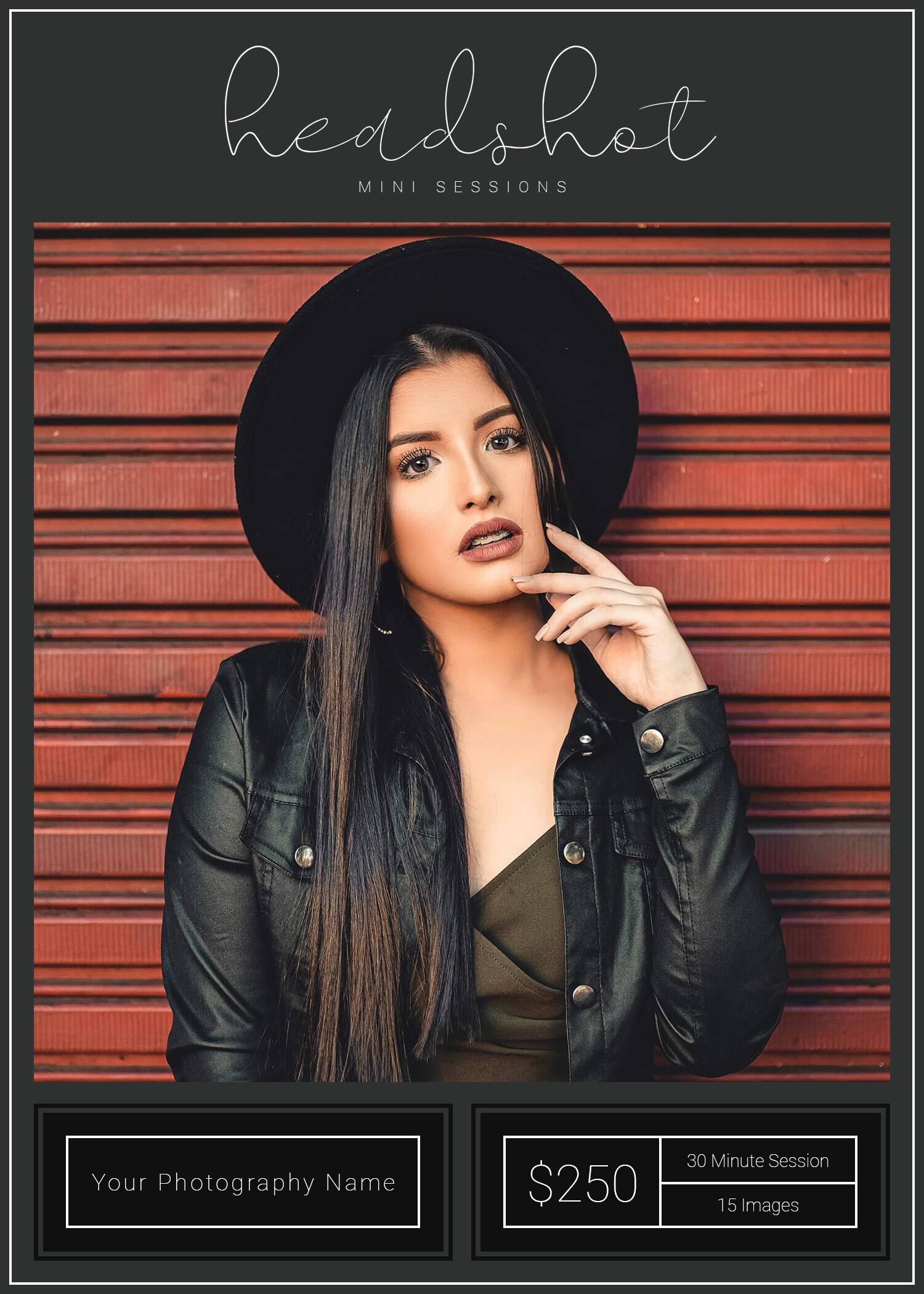 Headshot Template Headshot Mini Session Template Headshot Photo ...