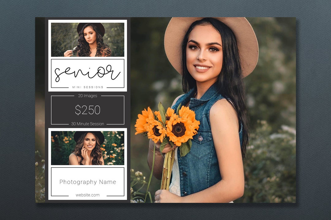 Photoshop Template Senior Mini Session Template Senior Template ...