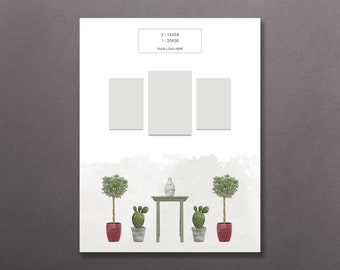 Wall Display Templates Gallery Style Guide Photography | Etsy