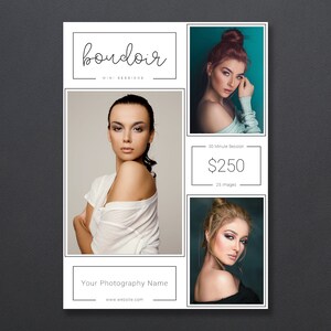 Boudoir Template | Boudoir Mini Session Template | Boudoir Session ...
