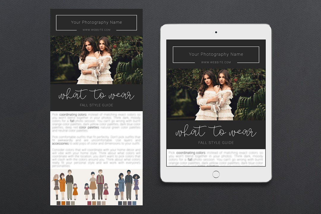 What to Wear Email Template | Family Style Guide Email Template ...