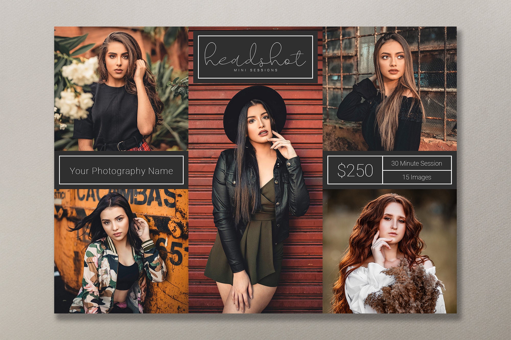 Headshot Template / Headshot Mini Session Template / Headshot - Etsy España