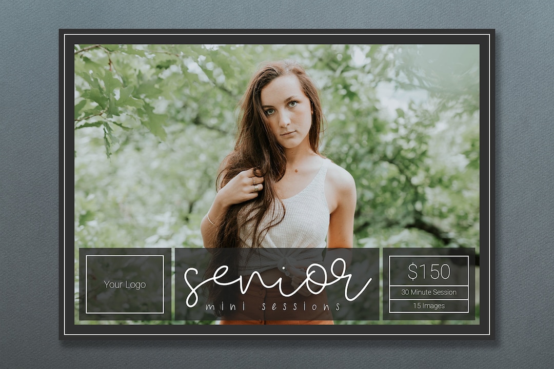 Senior Template | Senior Mini Session Template | Template | Senior ...