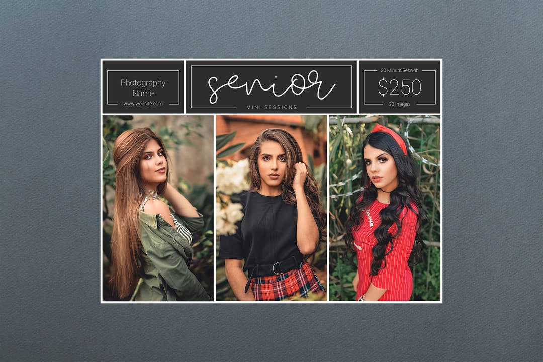 Senior Template | Senior Mini Session Template | Senior Marketing ...