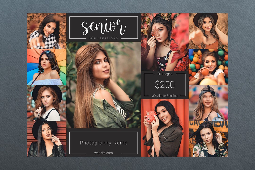 Senior Template | Senior Mini Session Template | Senior Marketing ...