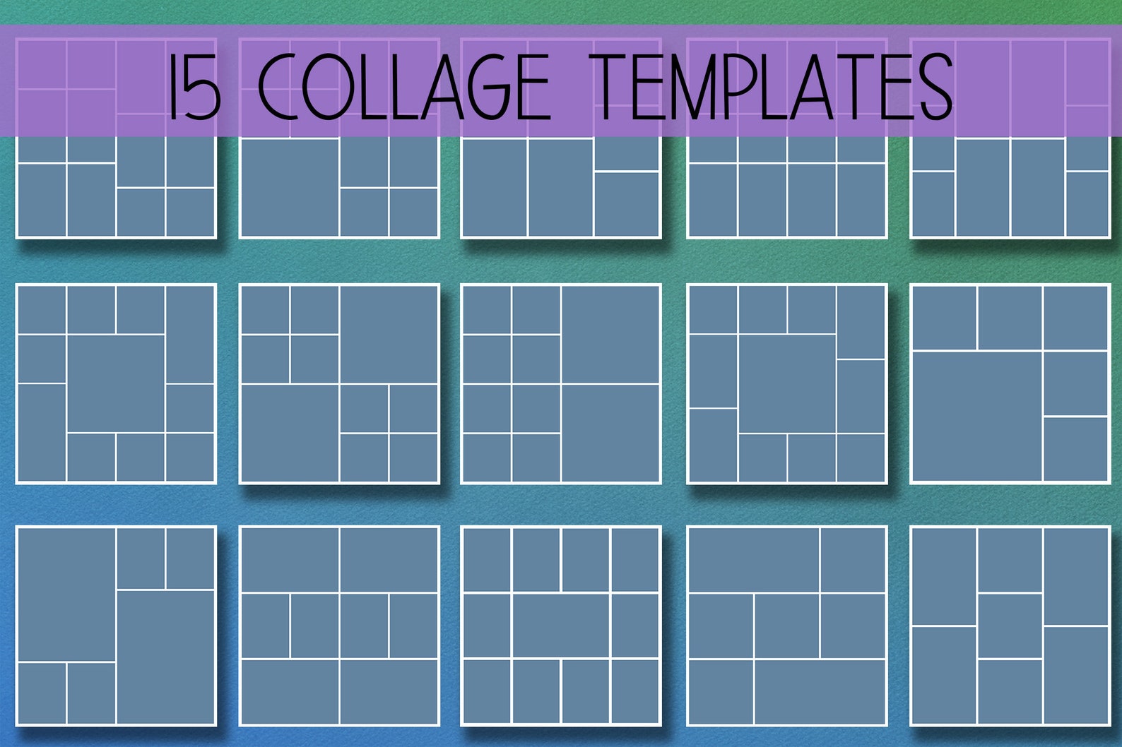 Huge Collage Template Bundle | Blog Board Templates | Photo Collage ...