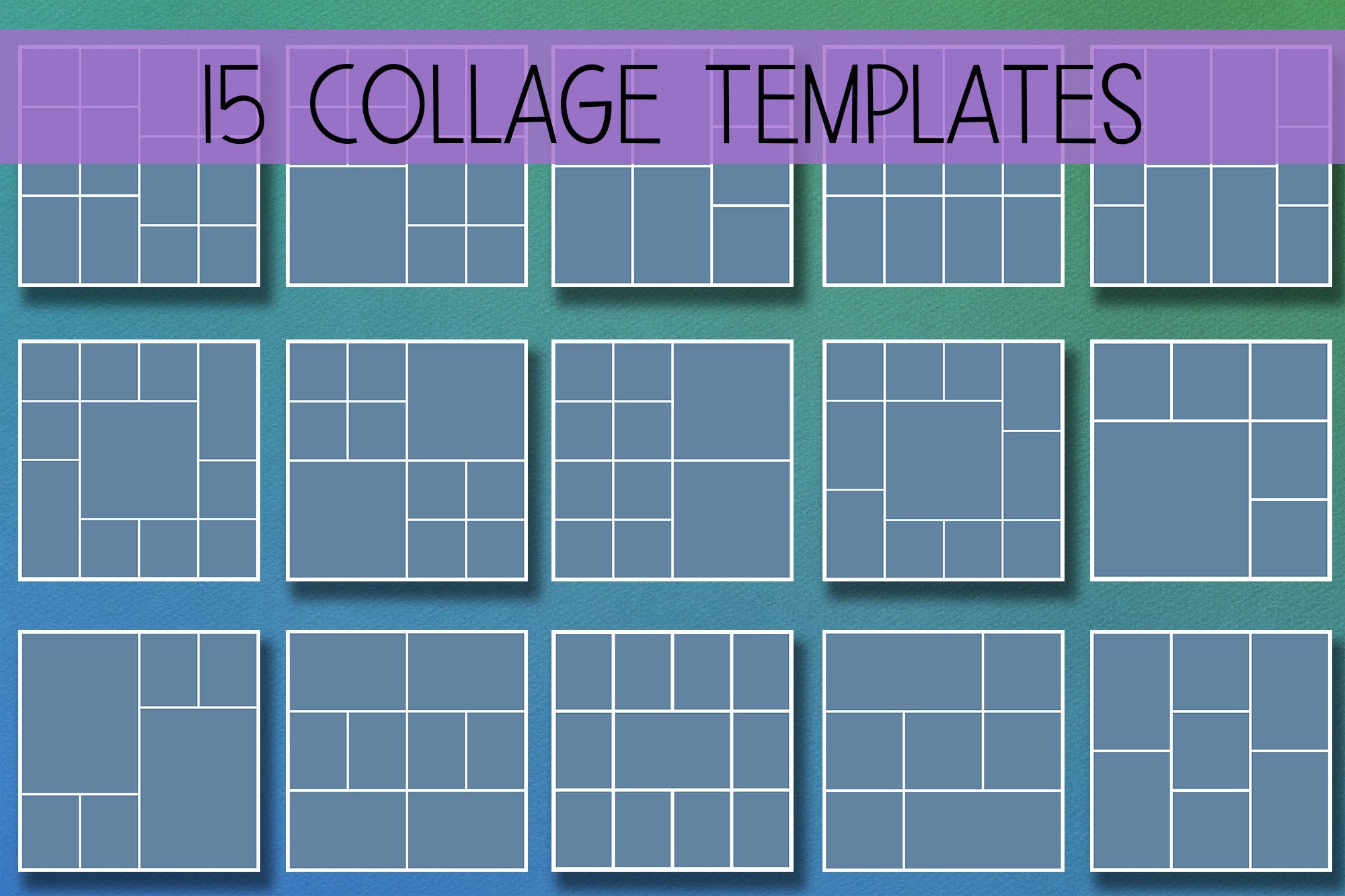 Huge Collage Template Bundle | Blog Board Templates | Photo Collage ...