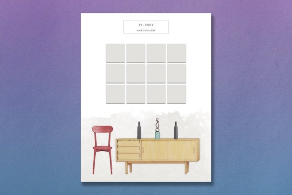 Wall Display Templates Wall Gallery Style Guide Wall | Etsy