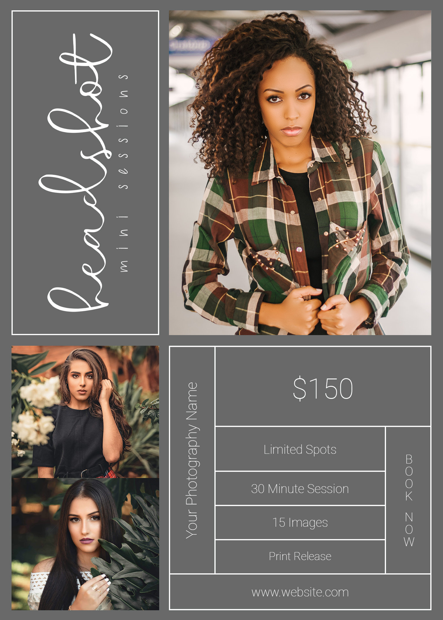 Headshot Photo Template | Headshot Template | Photoshop Template ...