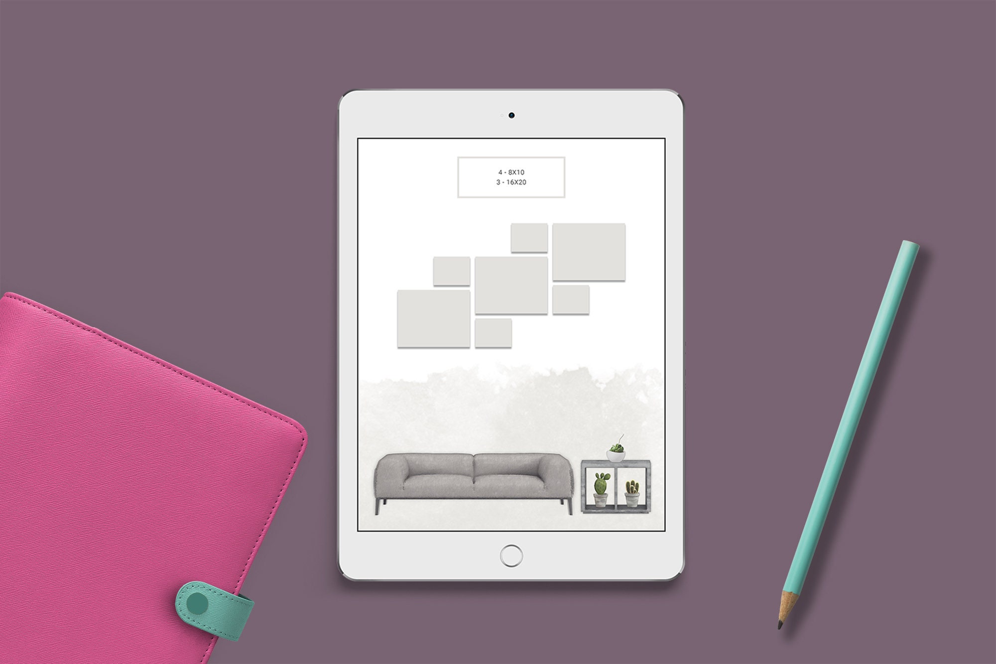 Wall Display Templates Gallery Style Guide Photography - Etsy