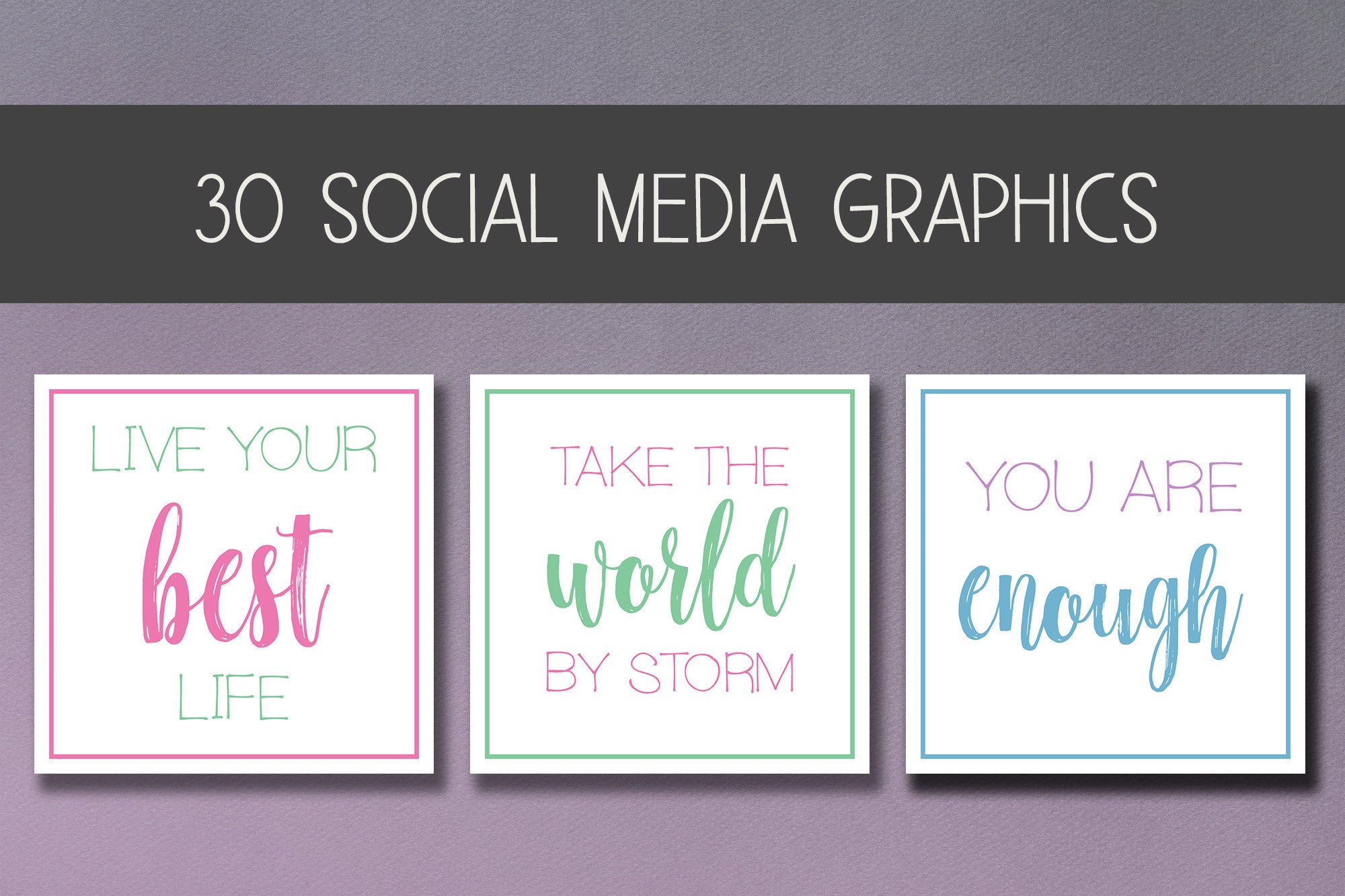 Social Media Graphics Social Media Content Instagram Posts - Etsy