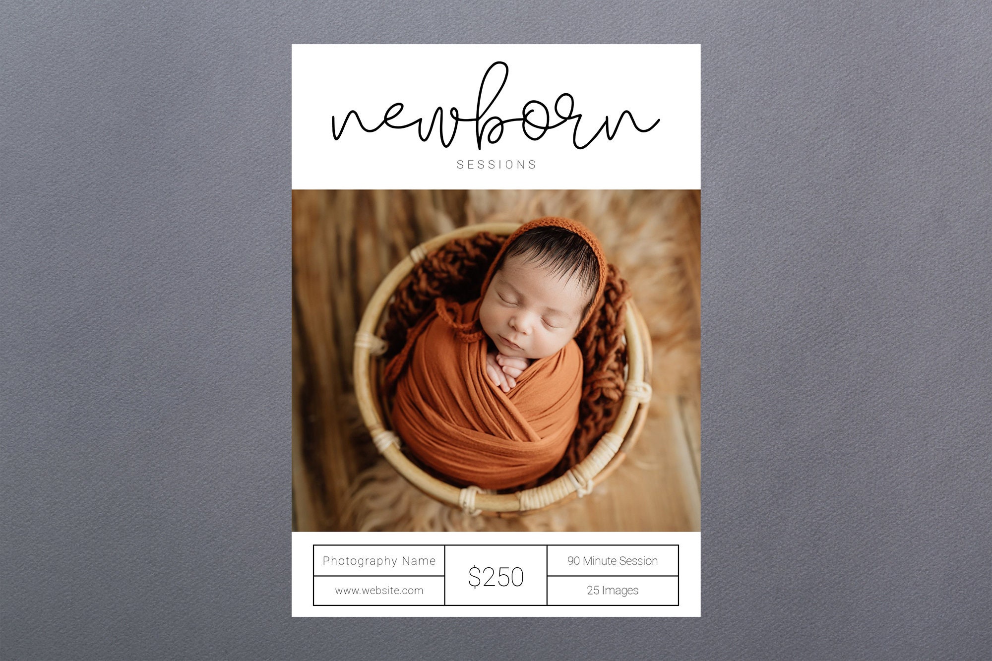 Newborn Template | Newborn Mini Session Template | Newborn Session ...