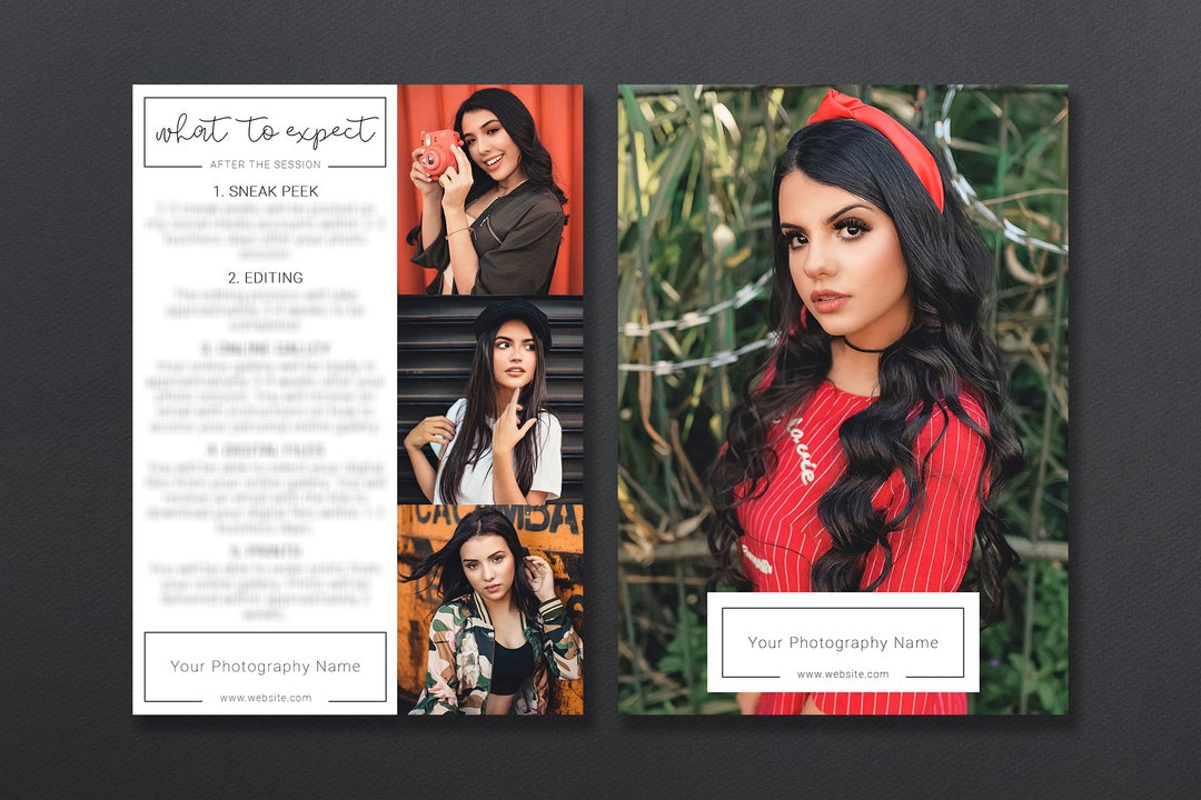 What to Expect Card Template | After the Session Card Template ...