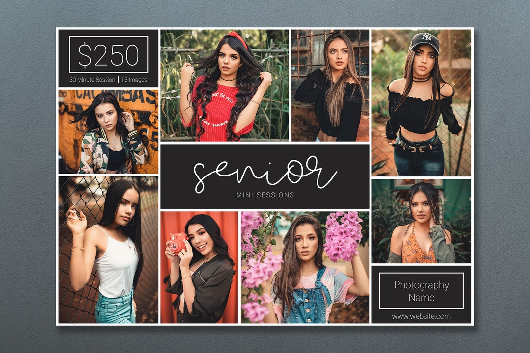 Senior Template | Senior Mini Session Template | Senior Marketing ...