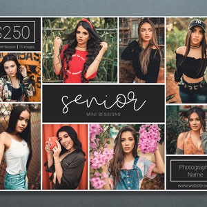 Senior Template | Senior Mini Session Template | Senior Marketing ...