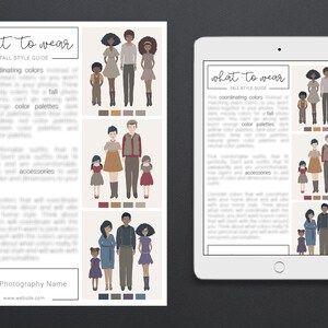 What to Wear Card Template Fall Style Guide Card Template | Etsy