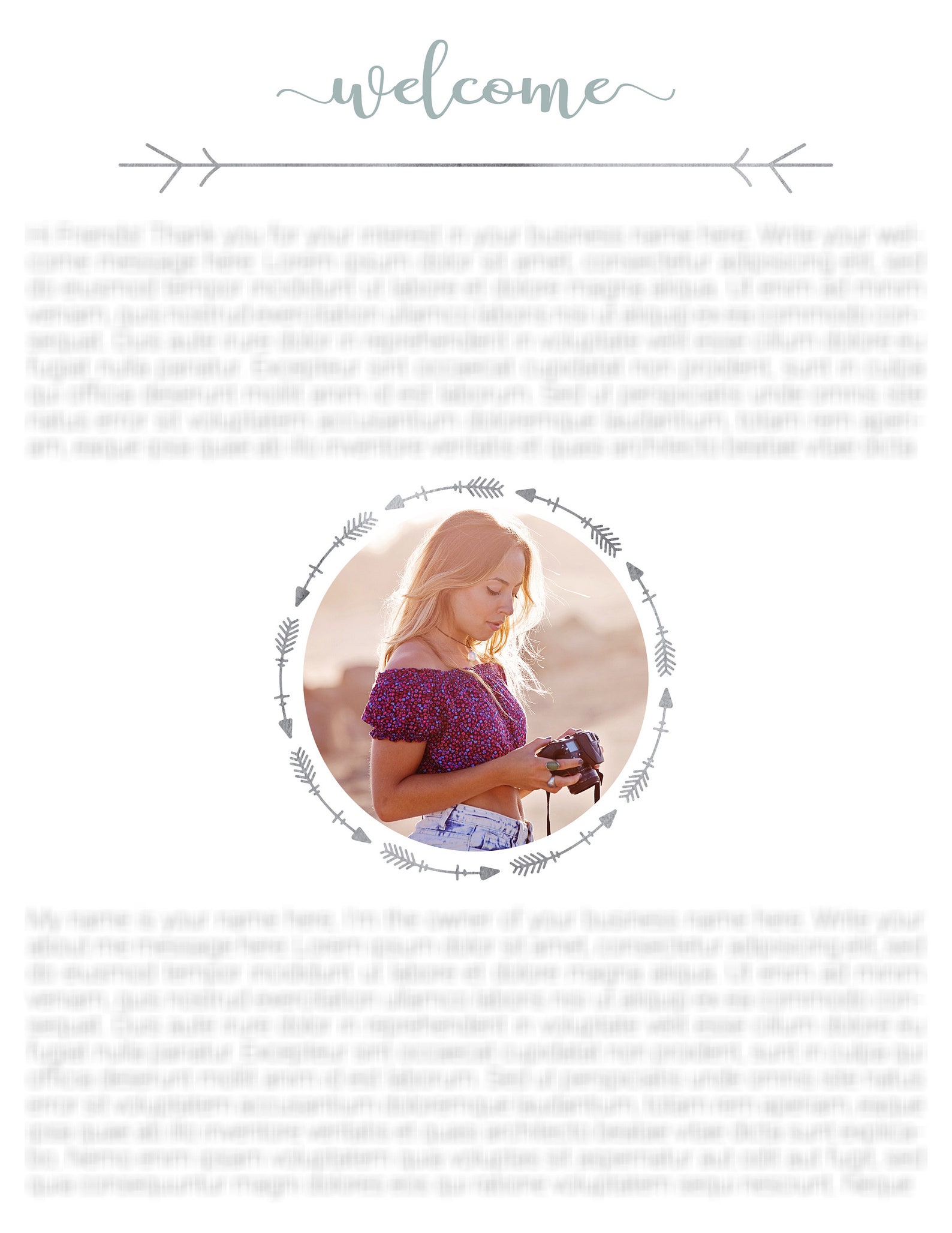 About Me Page Template About Me Template About Me About Me Page ...