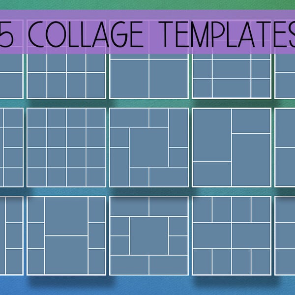 Collage Template - Etsy