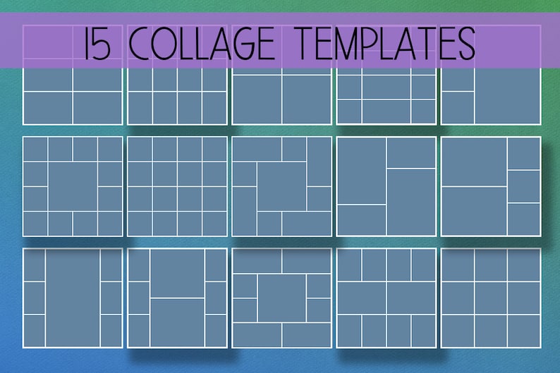 Collage Template Bundle | Blog Board Templates | Collage Templates ...