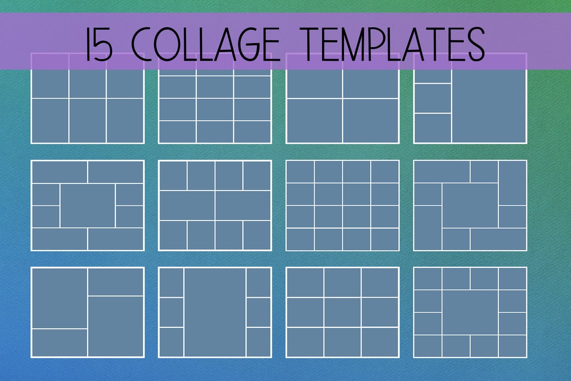 Collage Template Bundle Blog Board Templates Collage Templates ...