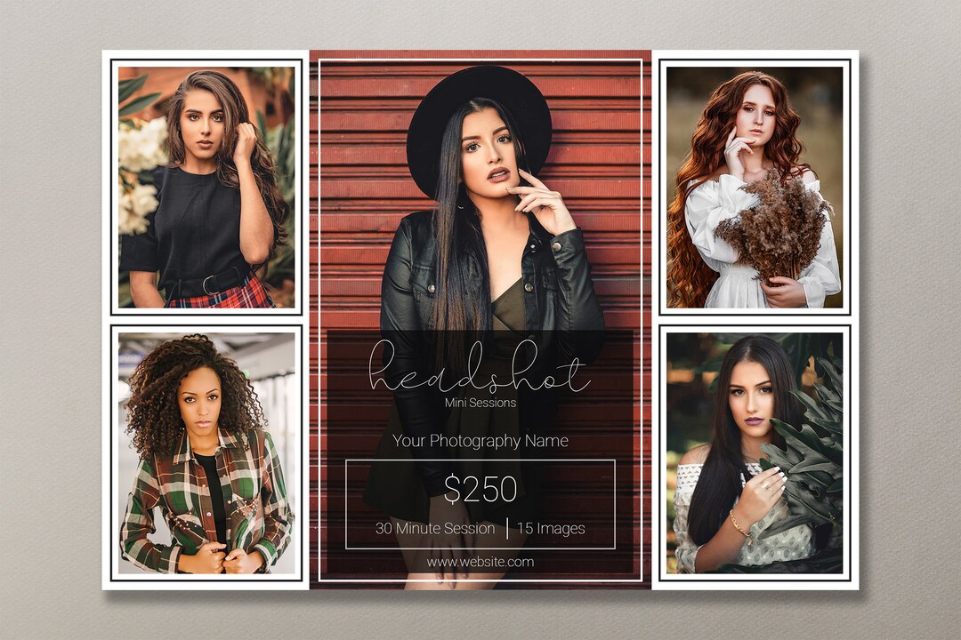 Headshot Template Headshot Mini Session Template Headshot Photo ...