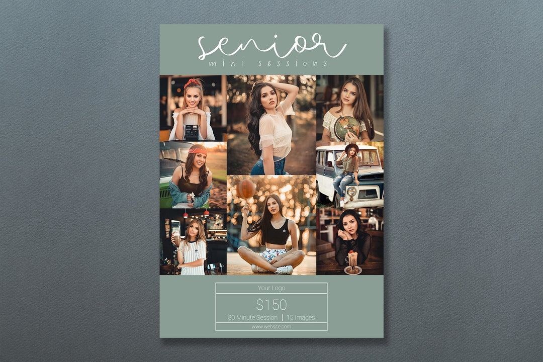 Senior Template | Senior Mini Session Template | Senior Marketing ...