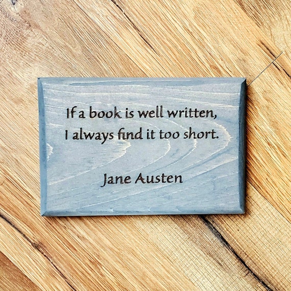 Quote About Reading Wooden Sign If A Book Is Well Written I | Etsy