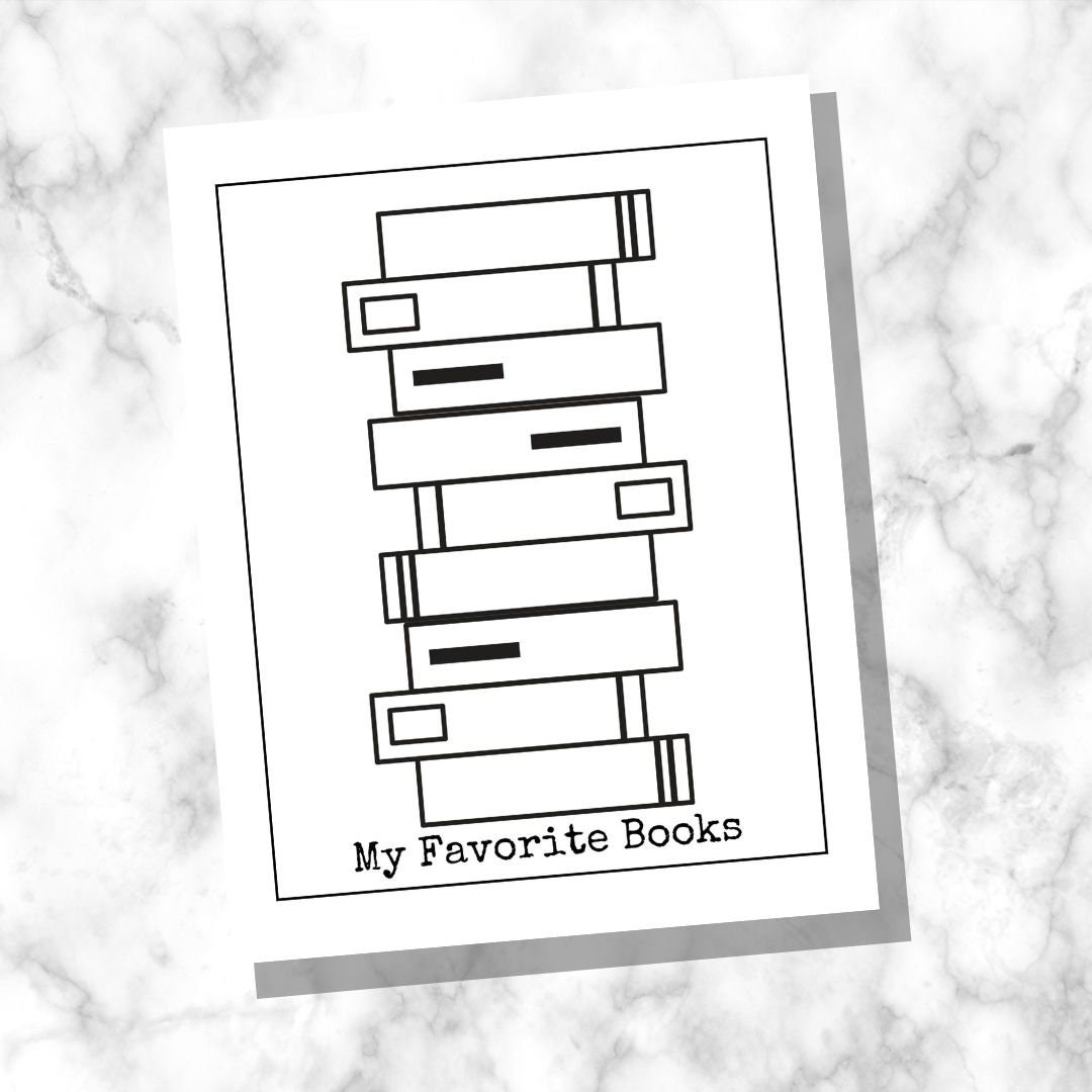 My Favorite Books Tracker Printable Instant Download - Etsy