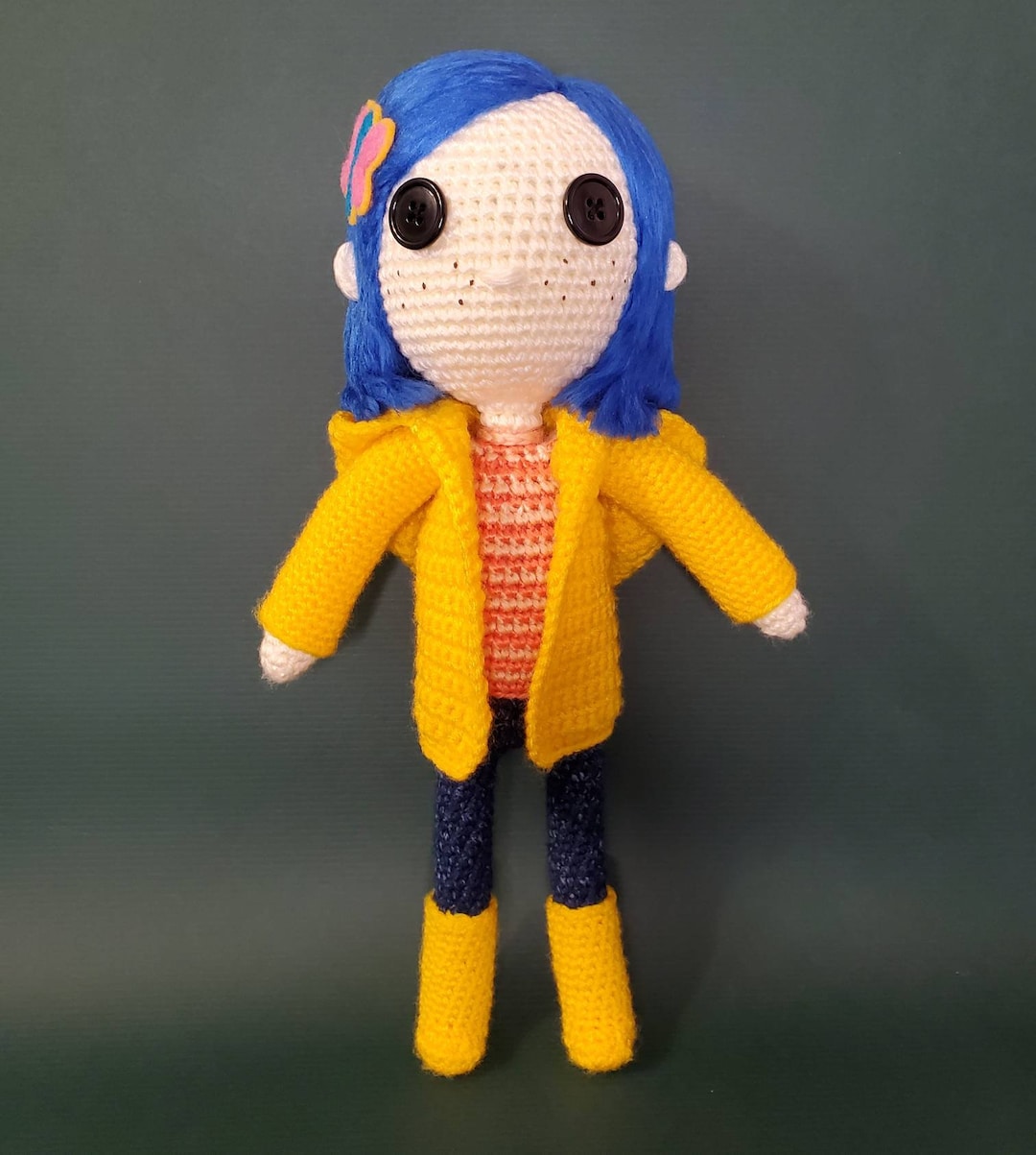 Crochet: Button Eyes Doll - Etsy