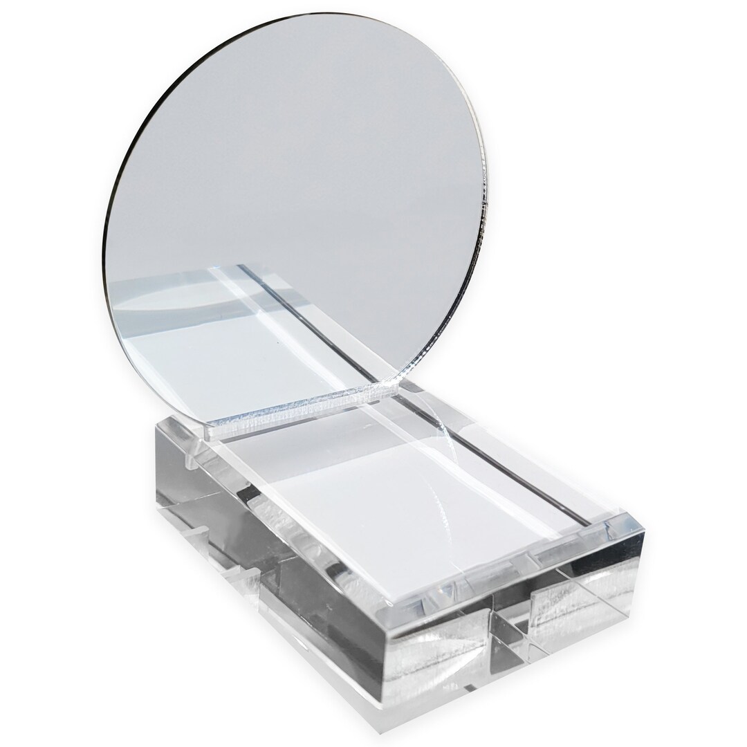 Acrylic Display Base W/ Mirror for Miniature Size Minerals, Trinkets ...