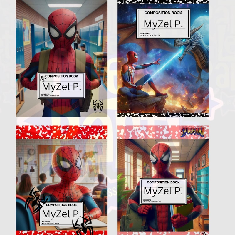 Spiderman Notebook Cover - Etsy