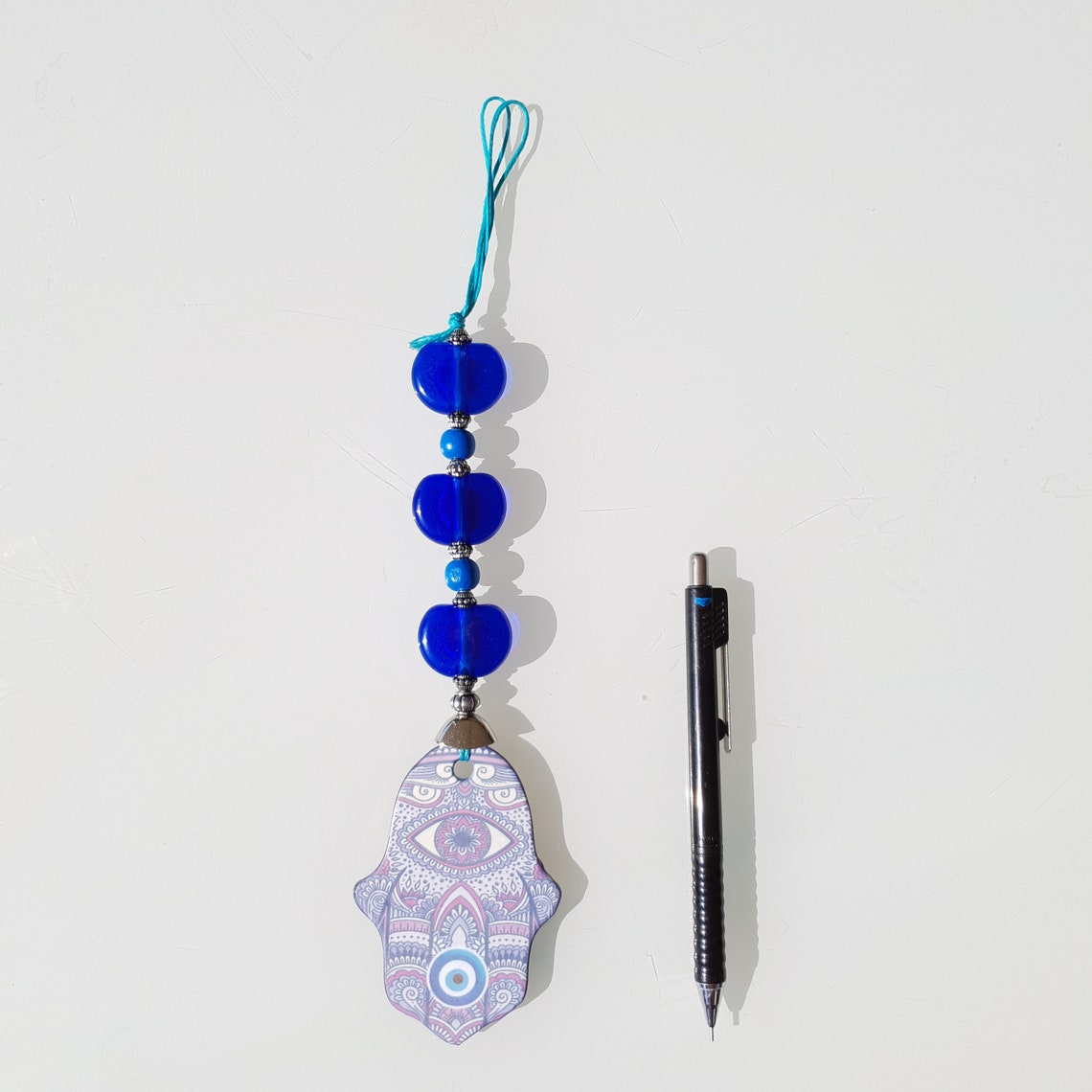 Hamsa and Evil Eye Wall Hanging Nazar Boncuk Hand of | Etsy