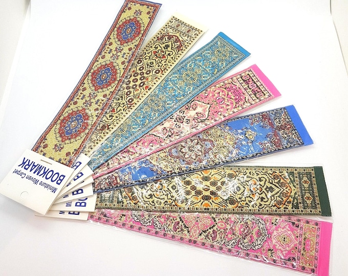 Turkish Woven Carpet Bookmark: Handmade Thread Bookmark - Etsy UK