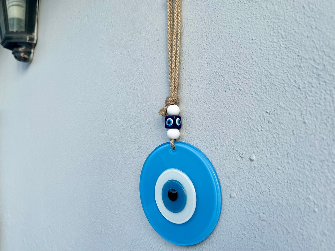 Evil Eye Wall Hanging, Ocean Glass Evil Eyes Ornament, Home Decor ...