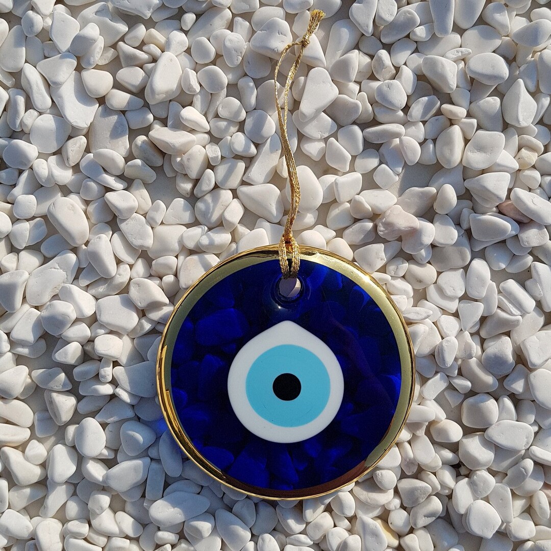 Christmas Ornaments Gold Evil Eye Wall Hanging, Housewarming Gift ...